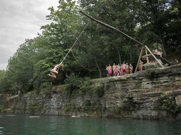 White Rock Park in Indiana - A Cliff Jumper's Paradise