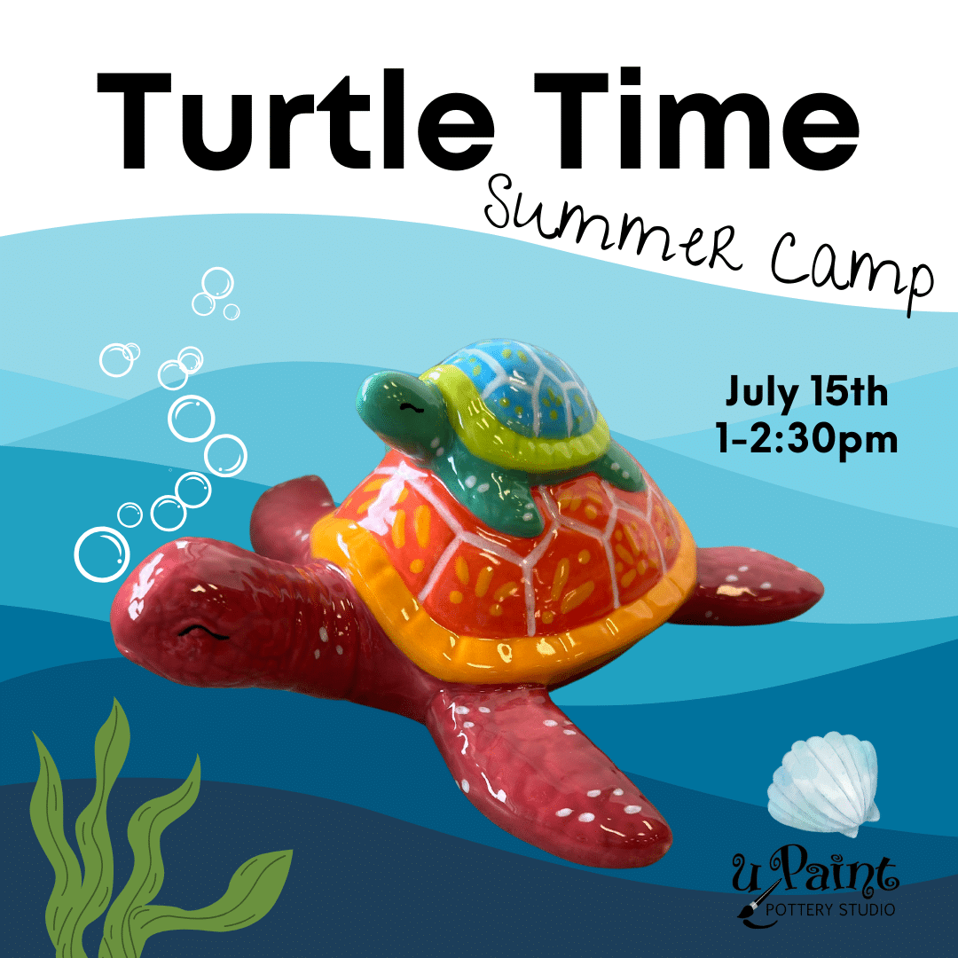 Turtle Time Summer Camp - uPaint Pottery Studio - Indy's Child Magazine