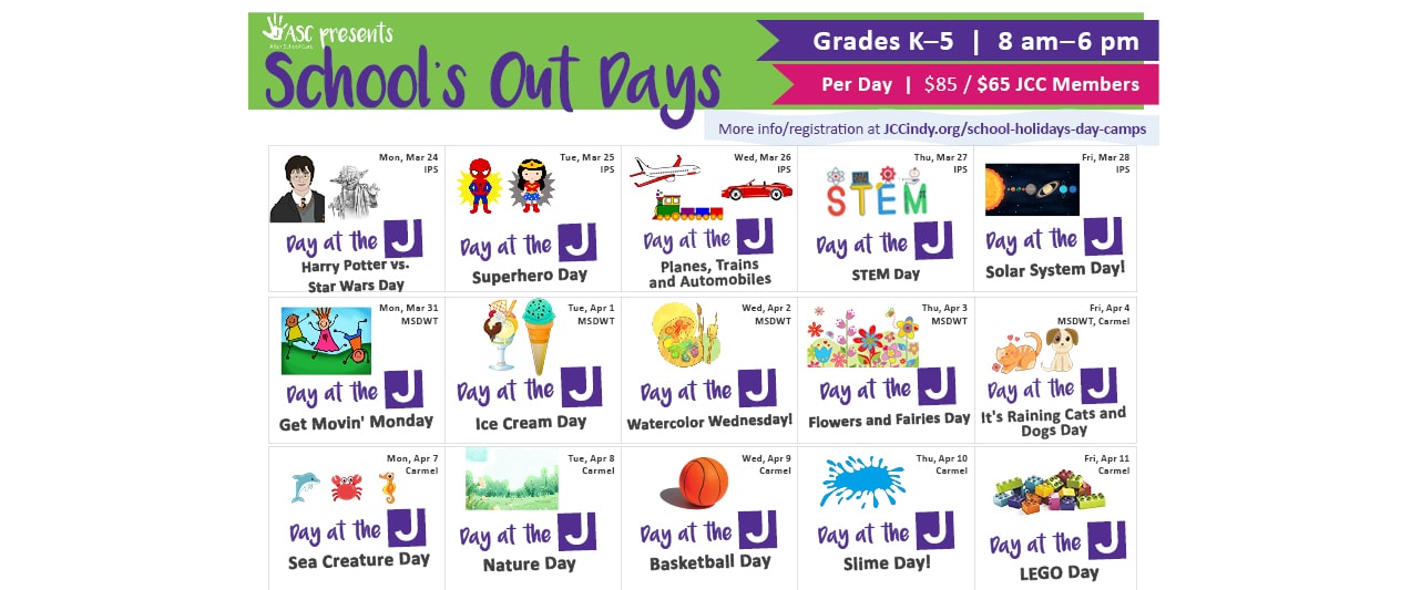Spring Break at the JCC - Indy's Child Magazine