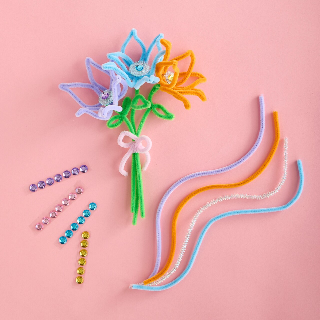 Michaels In-Store Craft: Chenille Stem Spring Flowers - Indy's Child ...